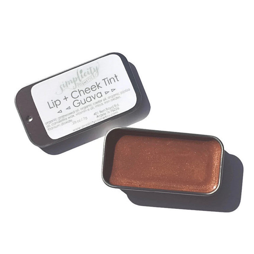 Organic Lip + Cheek Tint - Guava Shade – Simplicity Cosmetics