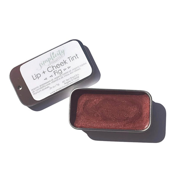 Organic Lip + Cheek Tint - Fig Shade – Simplicity Cosmetics